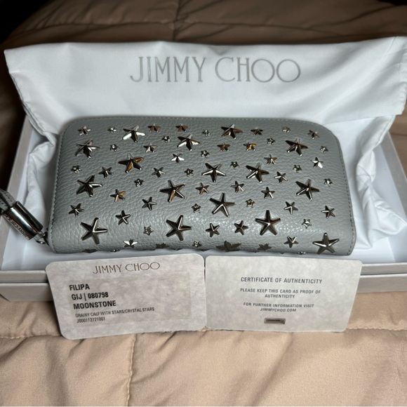 Jimmy Choo | Bags | Jimmy Choo Filipa Moonstone Wallet | Poshmark